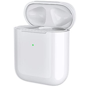 Compatible for AirPods 1st 2nd Generation Charging Case, Wireless Charger Replacement Case for AirPods Case 2nd Gen with Bluetooth Pairing Sync Button(Replacement A1938)