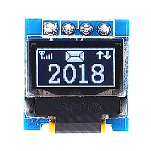 White 0.49 inch OLED Display Module 64x32 SSD1306 0.49" Screen I2C IIC Super Bright for Arduino AVR STM32