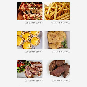 ELEdvb 1500W Air Fryer,Digital Touch Screen Low-Fat French Fries Machine,3QT Cylindrical Multi-Function Oilless Hot Oven with 6 Presets,Preheat and Keep Warm (Red) (Red)