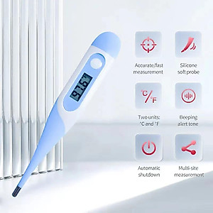 Contec Animal Electronic Ehermometer, Digital Thermometer Waterproof Pet Thermometer,Suitable for Dogs/Cats/Sheep/Veterinarian