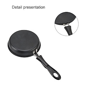 SunshineFace Egg Frying Pan, Nonstick Frying Pan with Lid, Mini Cooking Frying Pan, Smoke- Free Camping Stone Cookware, 4. 7 inch