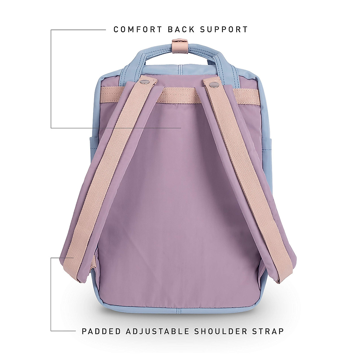 Doughnut Macaroon Multicolor 16L Travel Backpack Ladies College Lightweight Commuter Casual Daypacks Bag Backpack