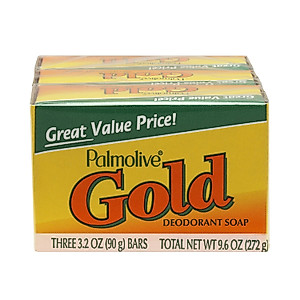 Palmolive Bath Bar Soap, Gold, 3.2 Ounce, 3 Count
