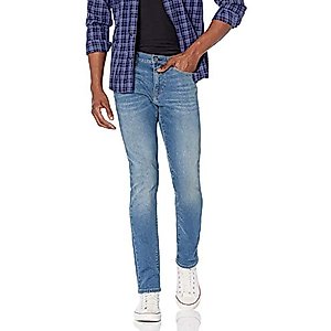 Amazon Essentials Men's Skinny-Fit Comfort Stretch Jean (Previously Goodthreads), Light Blue Broken-in, 30W x 29L