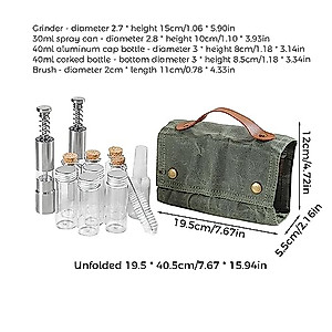 Backpacking Spice Kit, 12 Pcs Portable Camping Salt and Pepper Shakers, Waterproof Outdoor Travel Spice Kit with Seasoning Bottles, Lightweight Multi Spice Containers Bag for Hiking Bbq Glamping