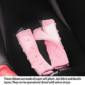 Infant Headrest and Strap Covers, Baby Head Support Pillow and Carseat Neck Cover, Toddler Headrest Cushion Pad for Carseat Canopy Strollers