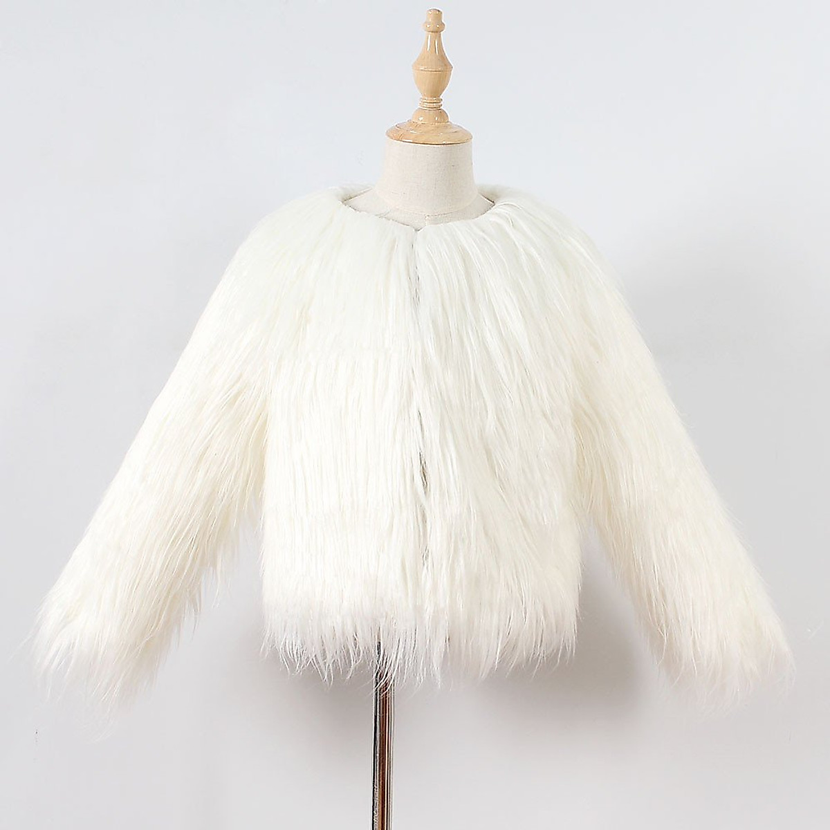 Kids Baby Girls Autumn Winter Faux Fur Coat Jacket Thick Warm Outwear Clothes