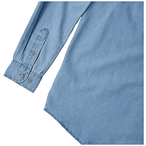 Wrangler Men’s Rugged Wear Basic One Pocket Denim Shirt