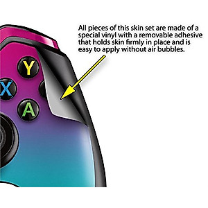 Smooth Fades Neon Teal Hot Pink - Holiday Bundle WraptorSkinz Decal Style Vinyl Skin Wrap compatible with XBOX One Original Console, Kinect and 2 Controllers (GAMING SYSTEM NOT INCLUDED)