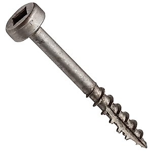 Centerline #7 x 1-1/4'' Pan Head Square Drive Pocket Hole Screws, Coarse Thread, Lube Finished, 200-Pack