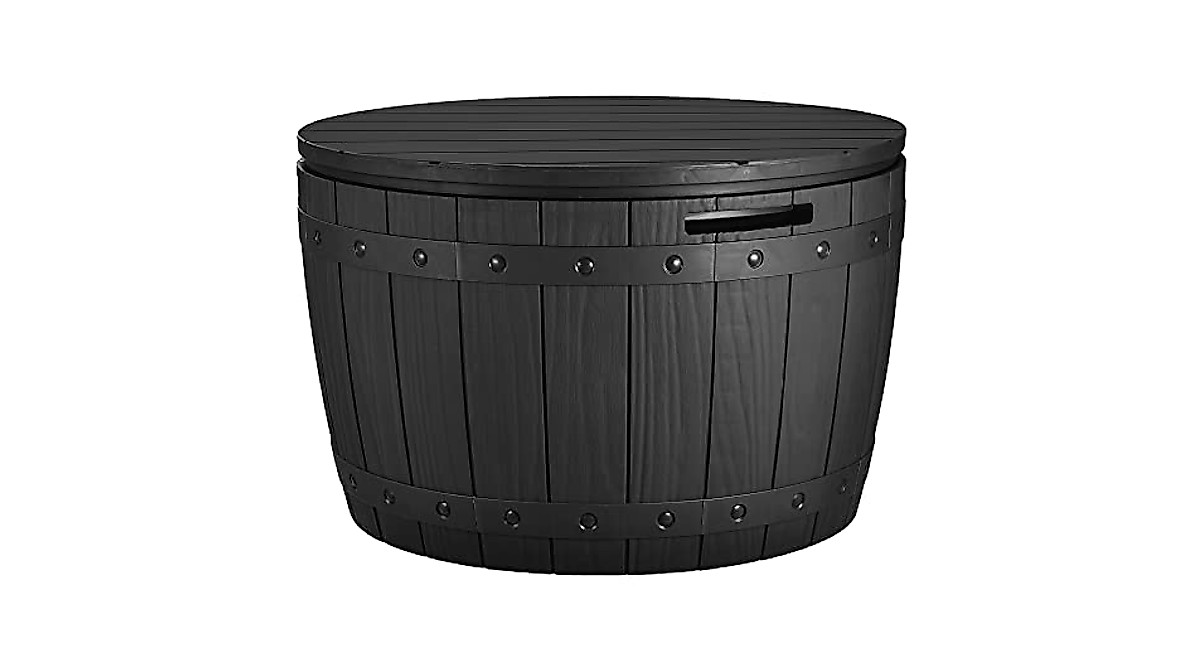 YITAHOME 33 Gallon Outdoor Deck Box - Waterproof Storage & Table