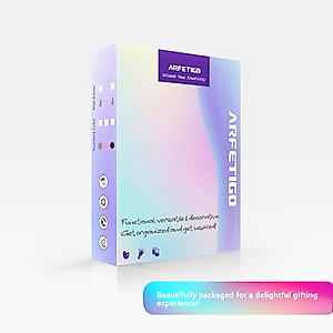 ARFETIGO 6 Layer Acrylic Paint Organizer&Paint Brush Holder Snap-on Design Easy Assembly Paint Storage Rack for Acrylic Craft Hobby Miniature Model Light Paint Can Storage (Grey)