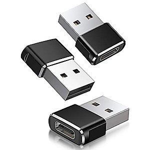 Basesailor USB to USB C Adapter 3 Pack,Type C Female to USB A Male Cable Converter for MacBook Pro,iMac,PC,Laptop,Computer,Samsung Galaxy Note 10 20 S20 S21 S22 S23,Google Pixel 5 4 4A 3 3A 2 XL