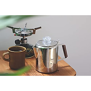 Captain Stag M-1225 18-8 Stainless Steel Percolator 3 Cup