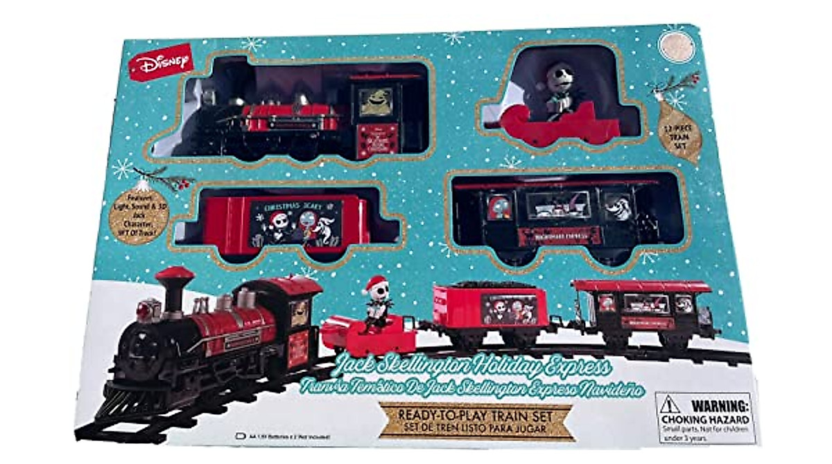 Jack Skellington Holiday Express Train Set - Light & Sound Holiday Toy