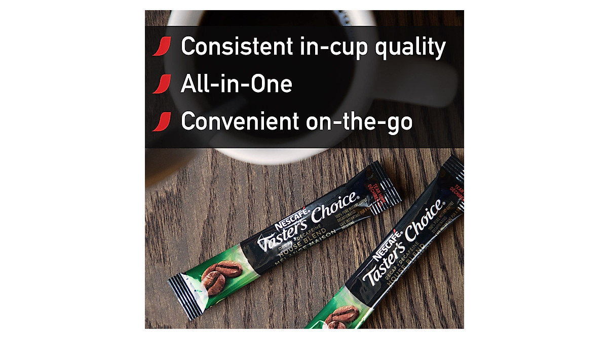 Nescafe Decaf Instant Coffee Packets - 80 Singles