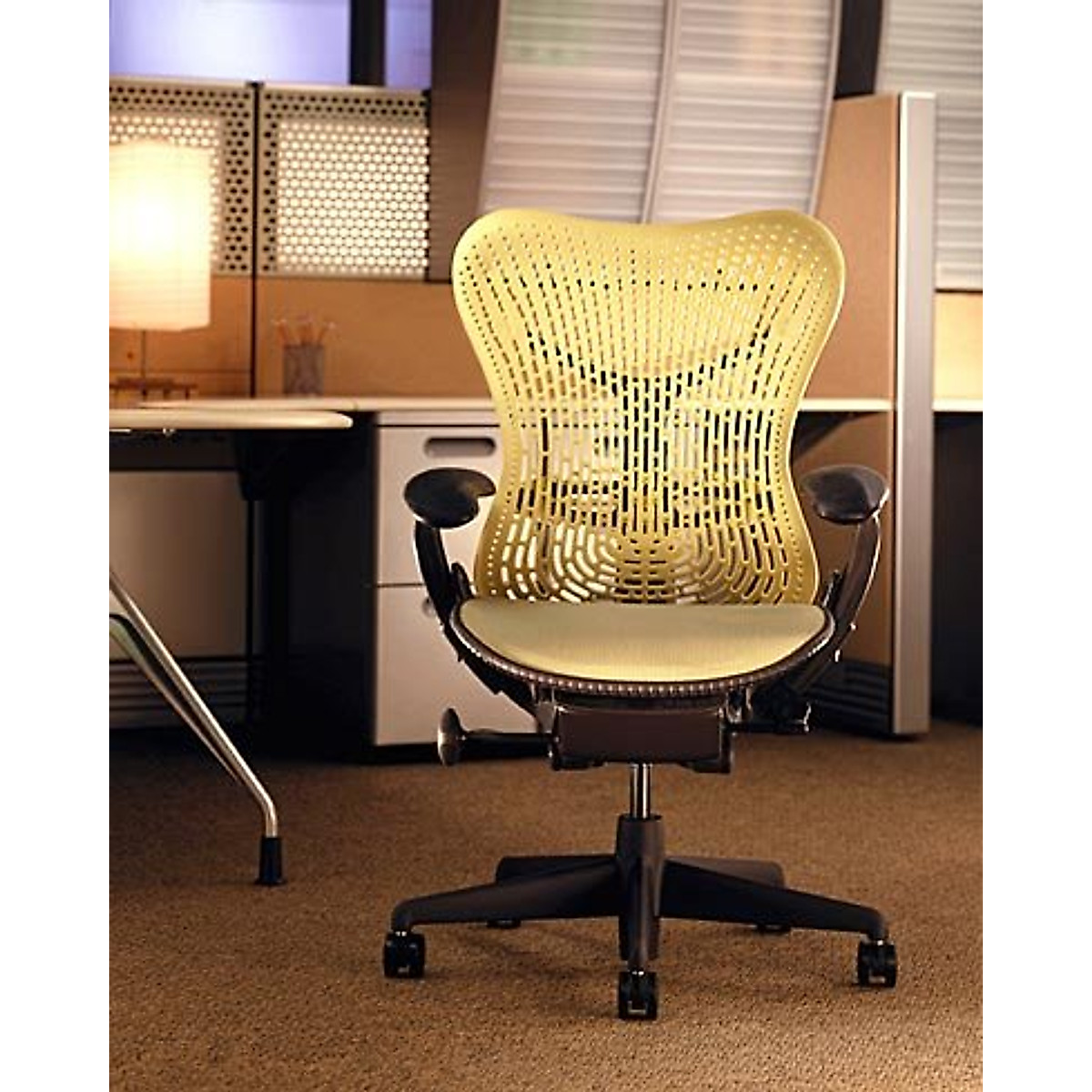Mirra Chair Herman Miller Deluxe Fully Highly Adjustable Home Office Desk Task Chair MR223 with Forward Tilt Seat Angle, Adjustable Arms, Flexfront Seat, Graphite Frame with Graphite Airweave Seat and Triflex Backrest, Standard Casters