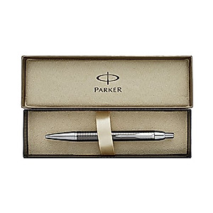 Parker IM Premium Deep Gun Metal Chiseled, Ballpoint Pen with Medium Black refill (S0908720)