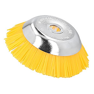 Cyllde 25mm Nylon Wheel Brush Trimmer High Hardness Nylon Manganese Steel Wire Patio Garden Trimmer Head