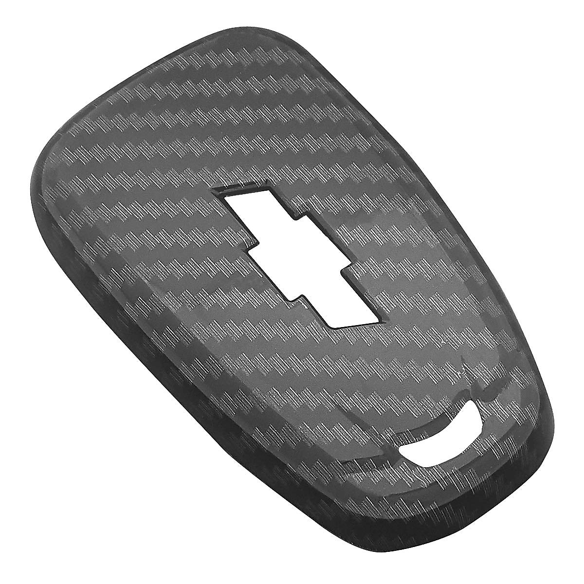 HelloAuto Key Fob Shell Case Protector Holder Compatible with Malibu Camaro Cruze Traverse Sonic Volt Bolt Equinox, Carbon Gloss Fiber Cover Case