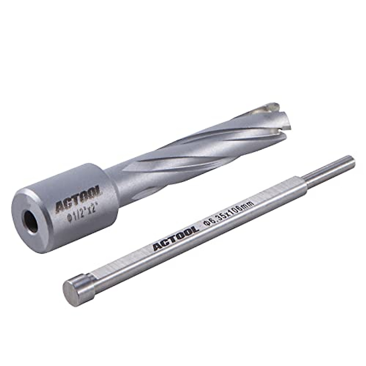 ACTOOL 1/2'' Diameter x 2'' Depth of Cut Carbide Tipped TCT ANNULAR Cutter with 3/4'' Weldon Shank
