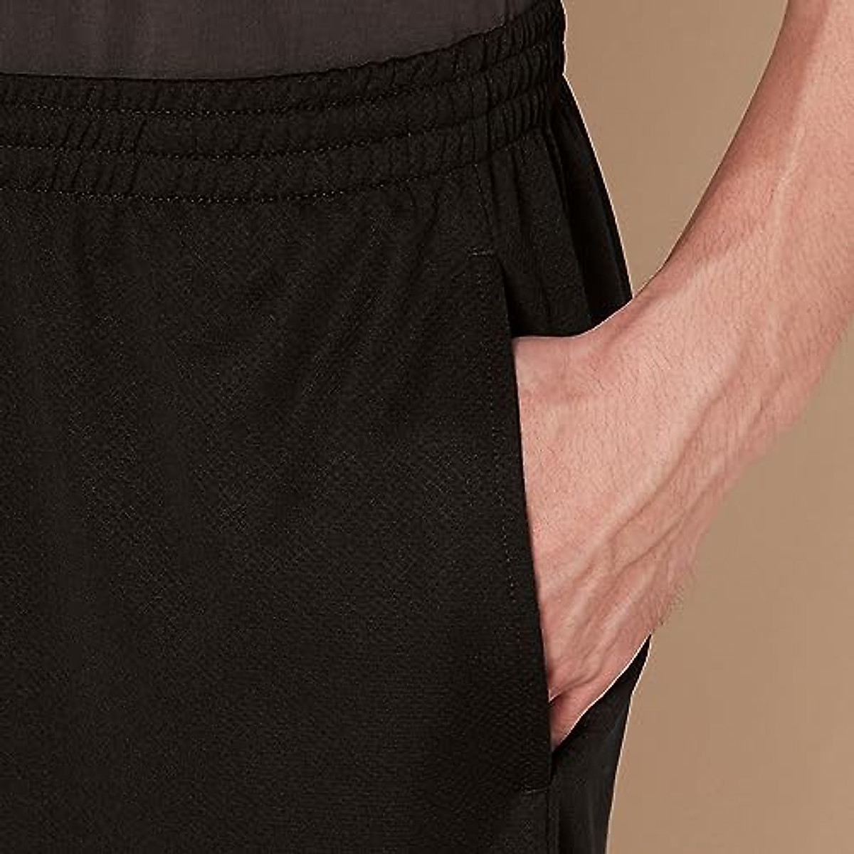 Amazon Essentials Men's Performance Tech Loose-Fit Shorts (Available in Big & Tall), Pack of 2, Black, X-Large