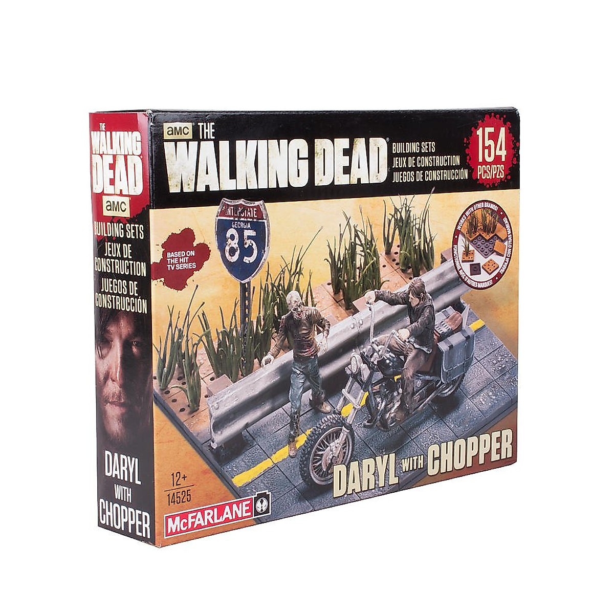 McFarlane Toys Building Sets -The Walking Dead TV Daryl Dixon with Chopper Building Set