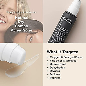 Paula's Choice SKIN PERFECTING 2% BHA Lotion Salicylic Acid Exfoliant, 3.3 Ounce Bottle Facial Exfoliator for Blackheads, Enlarged Pores, Wrinkles & Fine Lines