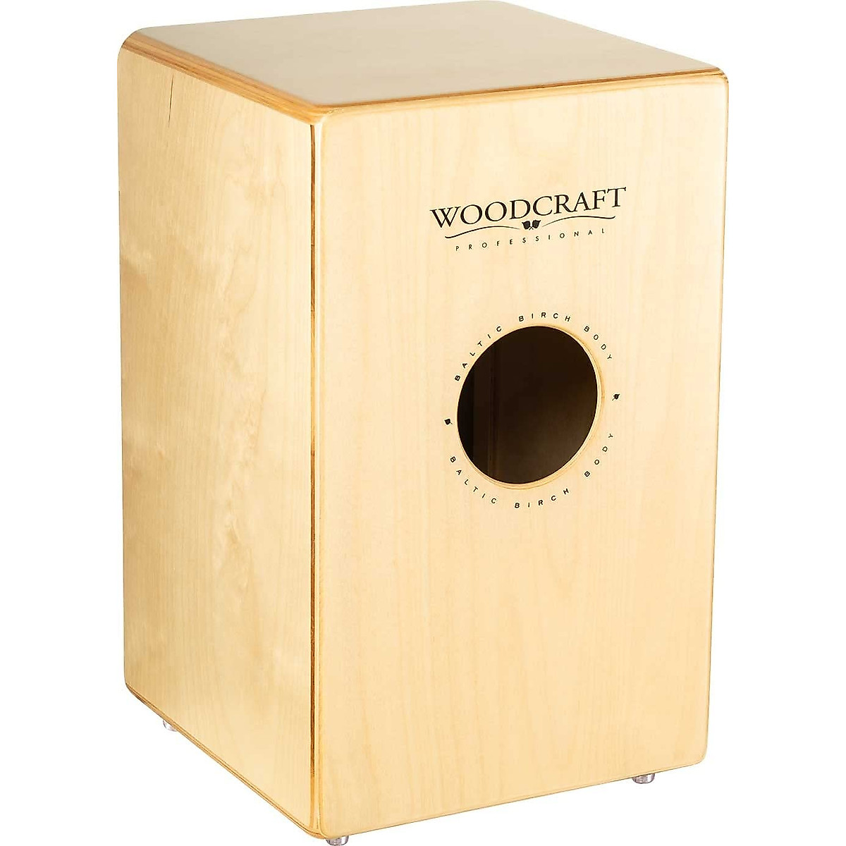 Meinl Cajon Box Drum with Internal Strings for Snare Effect - NOT MADE IN CHINA - Mahogany Frontplate / Baltic Birch Body, Woodcraft Professional, 2-YEAR WARRANTY(WCP100MH)