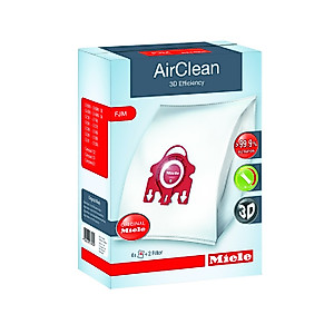 Miele HEPA AirClean Filter with TimeStrip + Miele AirClean 3D FJM Vacuum Cleaner Bags