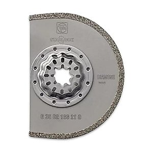 Fein StarLock Diamond Oscillating Saw Blade - Segmented 3-17/32" Diameter for Removal of Marble, Epoxy Resin, Pozzolan Grouts - Fits Most Multitools - 63502166210