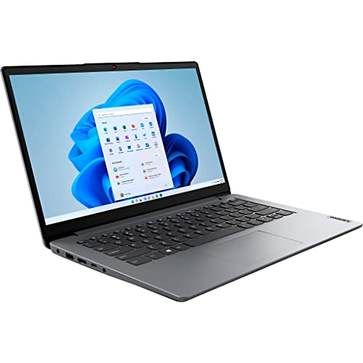 Lenovo IdeaPad 1i 14" Laptop Computer, Quad-Core Intel Pentium Silver N5030 Processor, 4GB DDR4 RAM, 128GB eMMC, WiFi 6, Bluetooth 5.1, Cloud Grey, Windows 11 S, BROAG USB Extension Cable