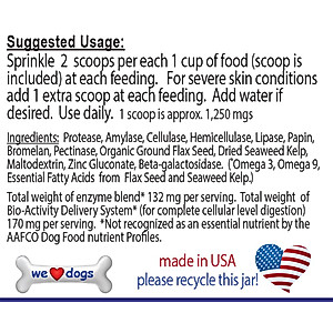 Mange Remedy for Dogs. SkinPlex PLUS Digestive Enzymes – helps with dog & puppy mange, scabies, and mites. All natural, safe & effective. Made in The USA.