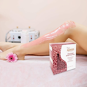 Too Naked Pink Pearl Strip-Free Wax, Beeswax-Free Wax, Synthetic Film Wax, 28.8 ounces