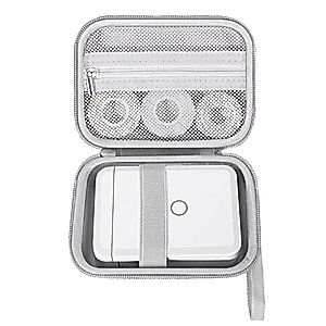 JADENS Case Compatible D110 Label Maker, Hardshell Label Maker Box for Niimbot Mini Label Printer Labeler with Handle for Organization & Storage Holder Tape Paper Roll & USB Cable (Box Only)