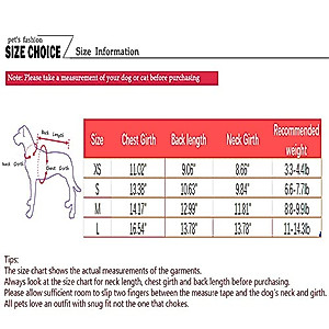 SHIAOMIN Maid Dress Dog Dresses Cute Doggie Clothes Summer Puppy Skirts Kitten Outfits Apparel Walking Dress Suitable for Pet in Parties, Important Occasions (Large, Red)