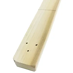 Fully-Fretted 3-string Cigar Box Guitar Neck for 25-Inch Scale
