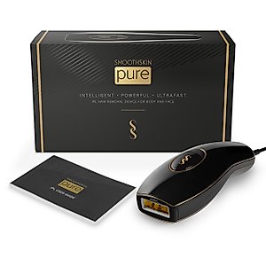 Smoothskin Pure IPL Laser Hair Removal Device for Women & Men, Long-Lasting, for Body, Bikini & Face, Alternative to Laser & Bikini Shaver