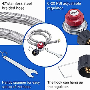 ARC Stainless Steel Single Burner Propane Stove, 200,000BTU High Pressure Outdoor Gas Stove Cooker, 16.5"Heavy Duty Square Stove, Burners for Outdoor Cooking For Turkey Fry, Seafood Boil, Homebrewing