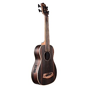 KALA, 4-String Ukulele, Right, Natural (UBASS-EBY-FS)