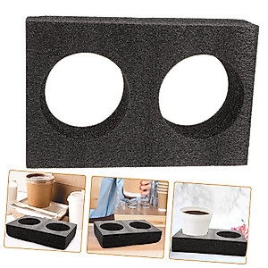 YARNOW 2pcs Takeaway Cup Holder Beer Pong Pool Float Door Dash Clip on Cup Holder Dish Carrier 2 Bowls Holder Tray Coffee Carrier Tray Reusable Drink Epe Pearl Cotton Refreshments Basket
