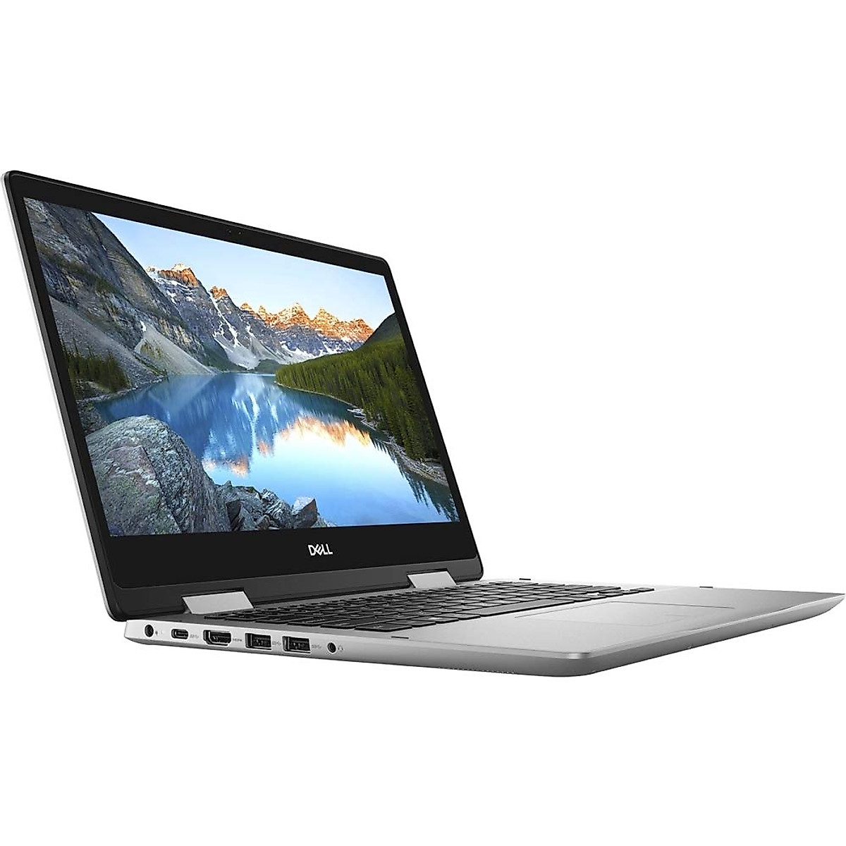 Dell Inspiron 14" 2-in-1 Laptop Core i7-8565U 16GB RAM 512GB SSD Silver - 8th Gen i7-8565U - Intel UHD Graphics 620 - in-Plane Switching Technology - Features Dell Cinema - Windows 10 Home