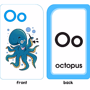 School Zone - Alphabet Fun Flash Cards - Ages 4 to 6, Preschool to Kindergarten, ABCs, Uppercase and Lowercase Letters, Spelling, and More