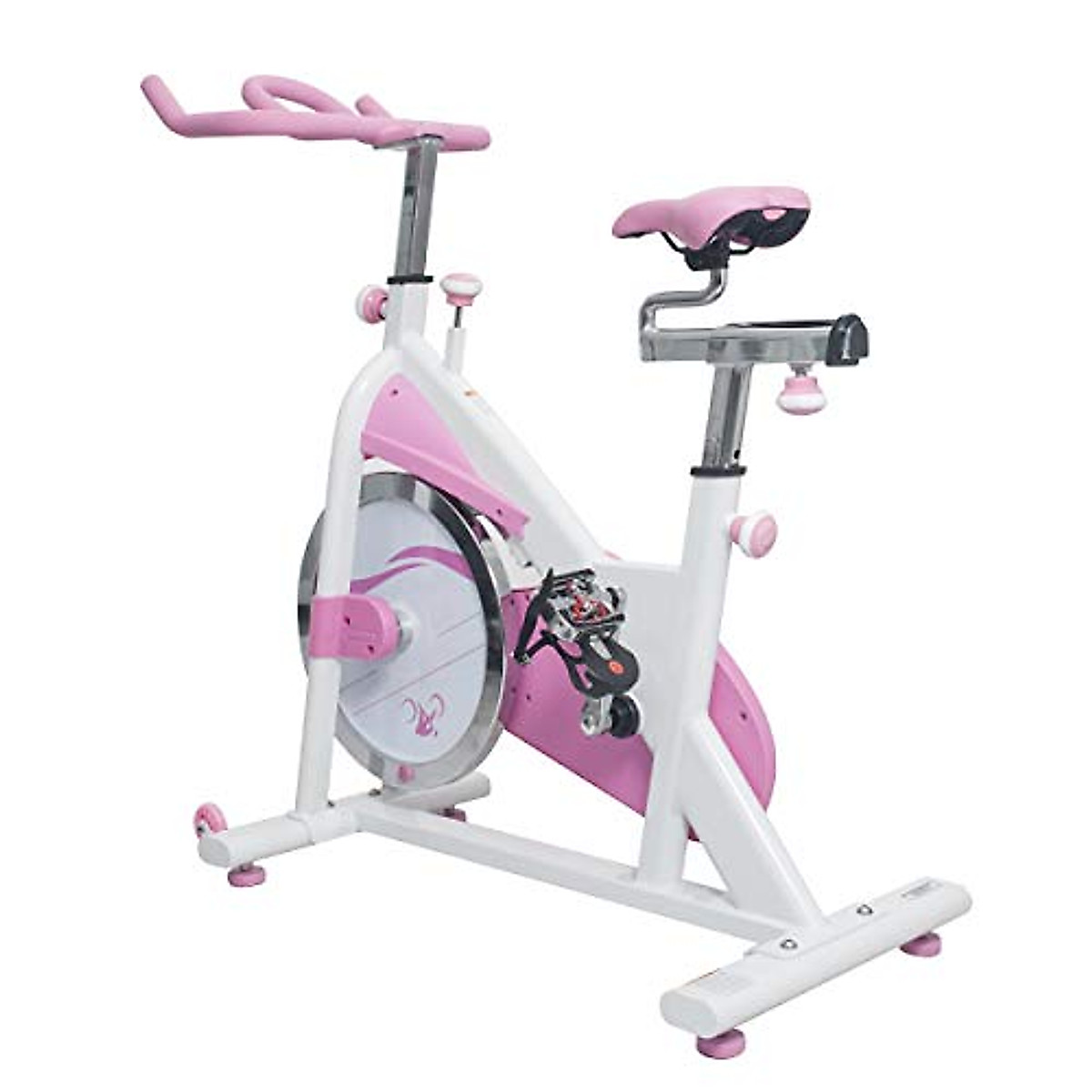 Sunny Health & Fitness P8150 Belt Drive Premium Indoor Cycling Bike, Pink