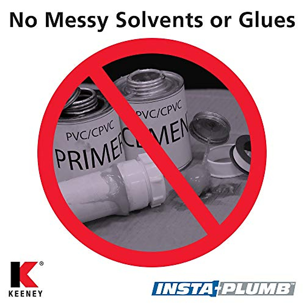 Plumb Pak 333QLK Push Fit Kitchen End Outlet Disposal Kit with P-Trap, White