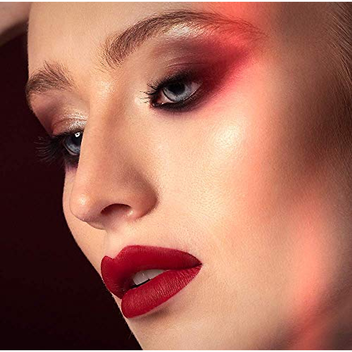 PERFECT Red Lipstick - 12-Hour Kiss Proof Velvet - Ultra Long Lasting - Brush & Diamonds - Clean, Vegan, Independent & Cruelty Free