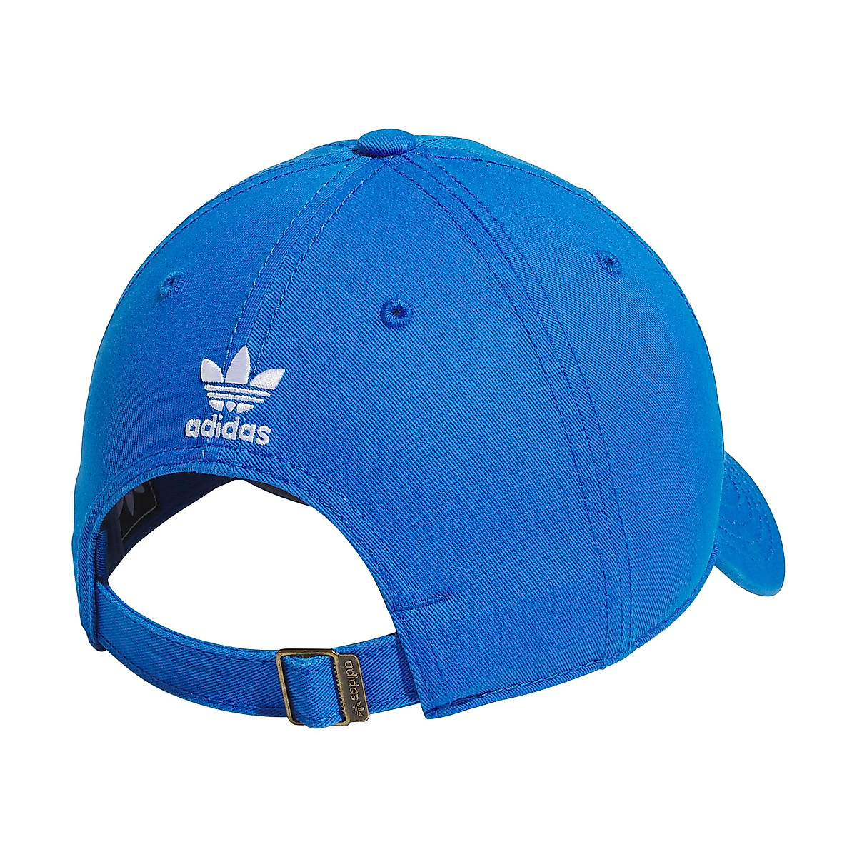 adidas Originals Women's Relaxed Fit Adjustable Strapback Cap, BrightBlue/White, One Size