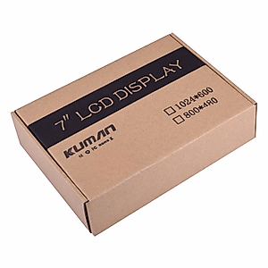 Kuman 7 Inch Raspberry Pi Touch Screen SC7BC IPS LCD Display HDMI Monitor 1024x600 for Raspberry Pi 4 B 3 2 1 B B+ A BB Black PC