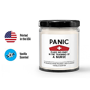 Flairy Land Nurse Vanilla Candle - Plays no Part in The Training - Nurse Assistant Caretaker Nurse Student Graduation Nursery RN Registered Nurse Practitioner