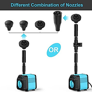 Sun Energise 20W Solar Water Pump Fountain Outdoor, 320GPH Submersible Powered Pump and 20 Watt Solar Panel for Pond Aeration, Garden Decoration, Pool, Fish Tank, Hydroponics, Aquaculture